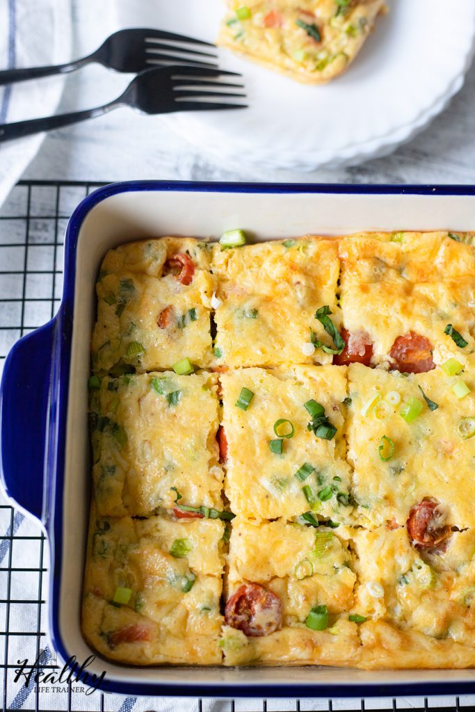 Smoked Salmon Crustless Quiche - Healthy Life Trainer