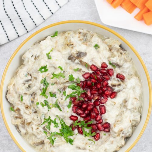 Mutabal Recipe (Roasted Eggplant Dip) - Healthy Life Trainer
