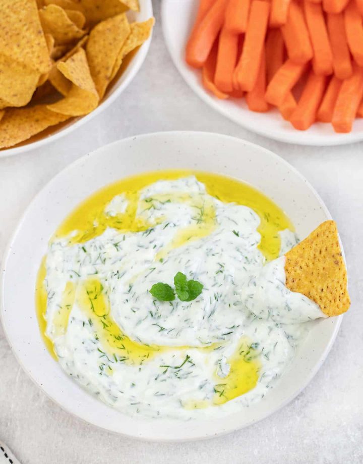 Haydari (Turkish Yogurt Dipping Sauce) - Healthy Life Trainer