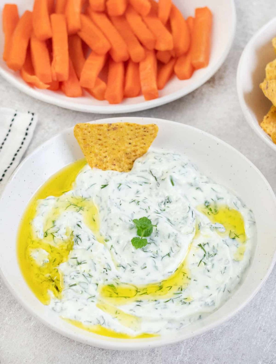 Haydari (Turkish Yogurt Dipping Sauce) - Healthy Life Trainer