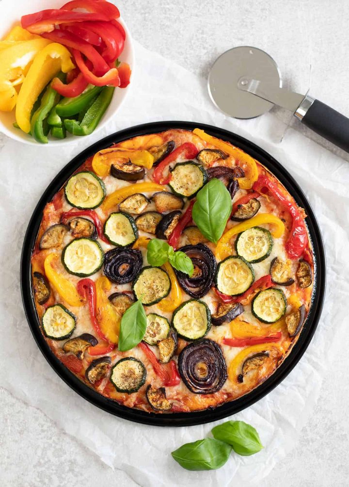 Roasted Vegetable Pizza - Healthy Life Trainer