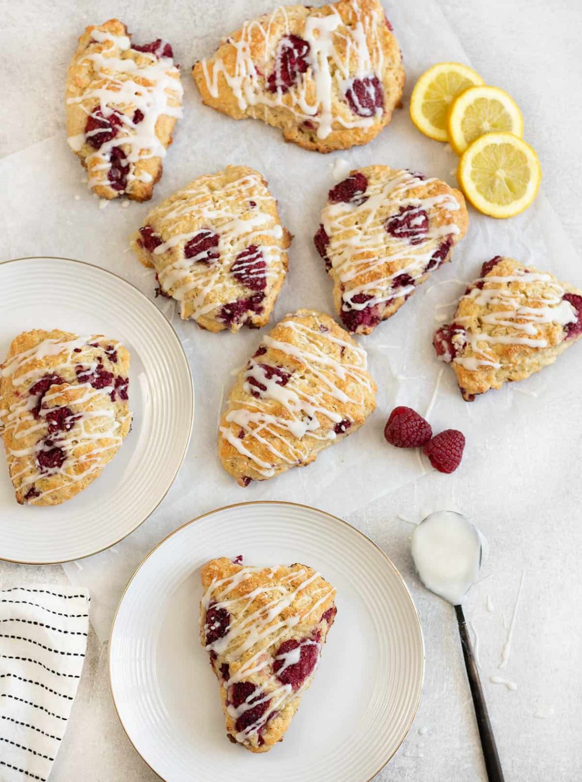 Lemon Raspberry Scones - Healthy Life Trainer
