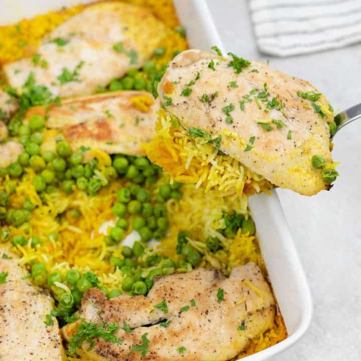 Chicken and Yellow Rice Recipe - Healthy Life Trainer