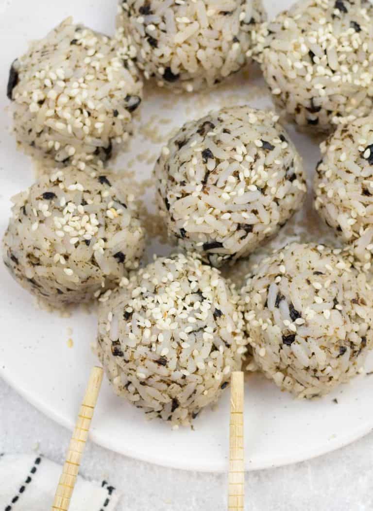 Seaweed Rice Balls - Korean - Healthy Life Trainer