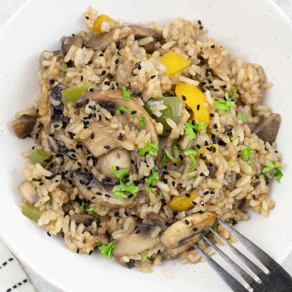 Mushroom Fried Rice - Healthy Life Trainer