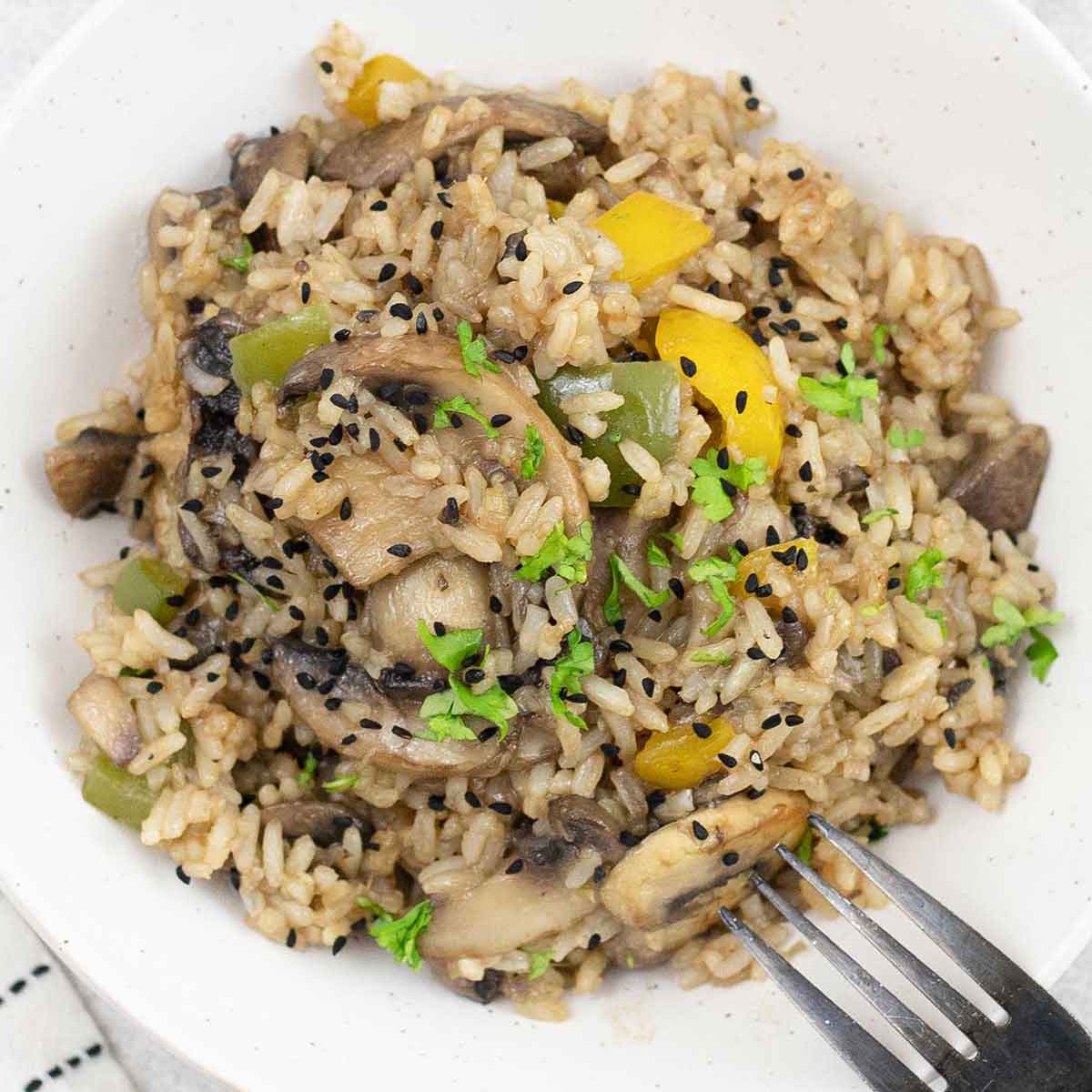 Mushroom Fried Rice - Healthy Life Trainer