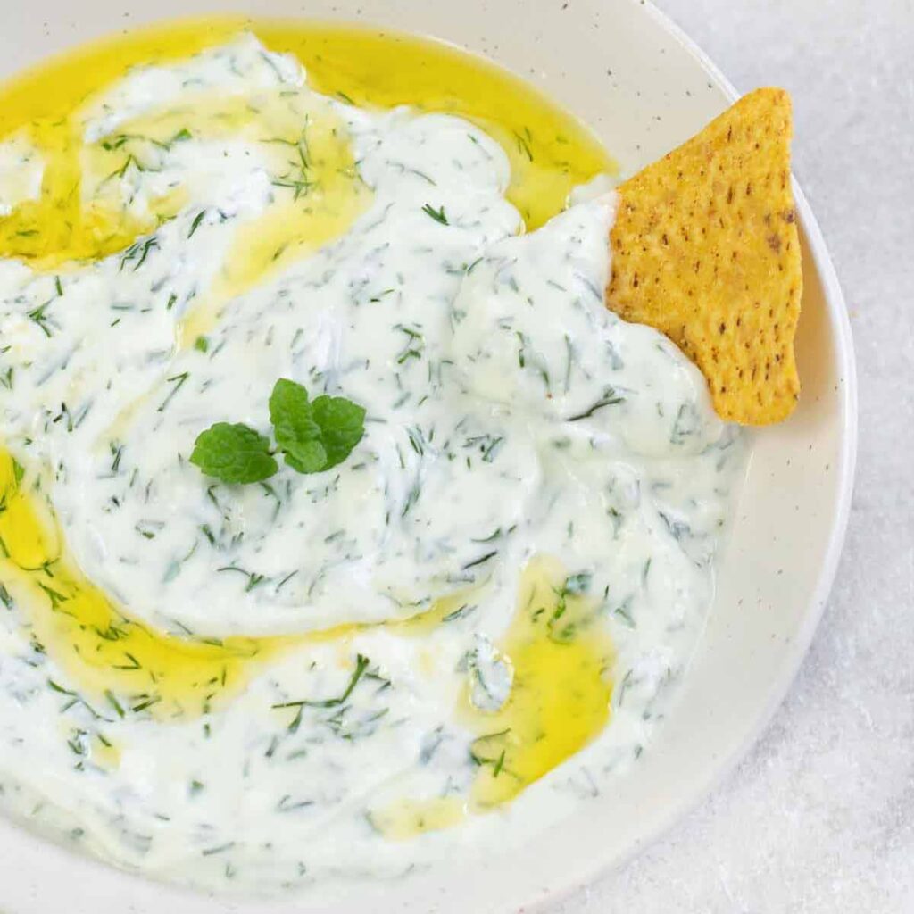 Haydari (Turkish Yogurt Dipping Sauce) - Healthy Life Trainer