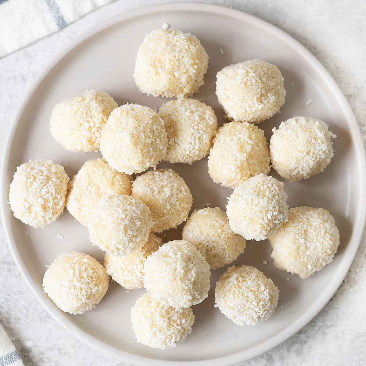 White Chocolate Coconut Truffles - Healthy Life Trainer